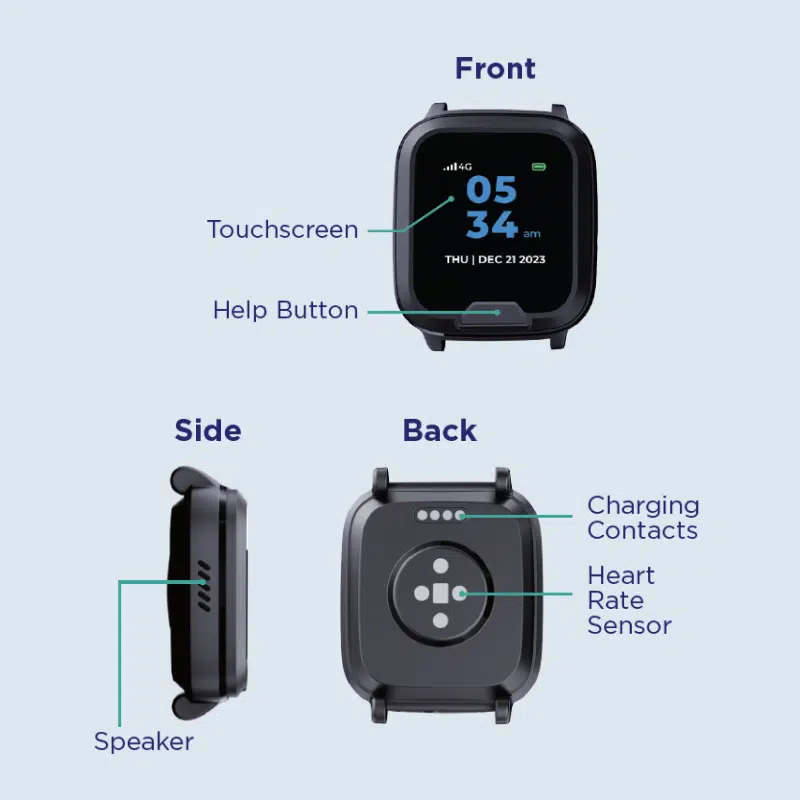 On the Go Smartwatch | Smart Watch with Fall Detection | Lifeline